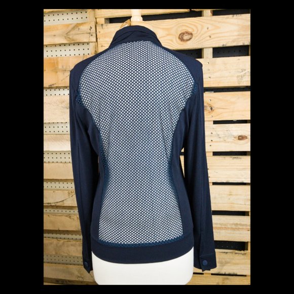 Anatomie | Jackets & Coats | Anatomie Navy Mesh Utility Jacket | Poshmark